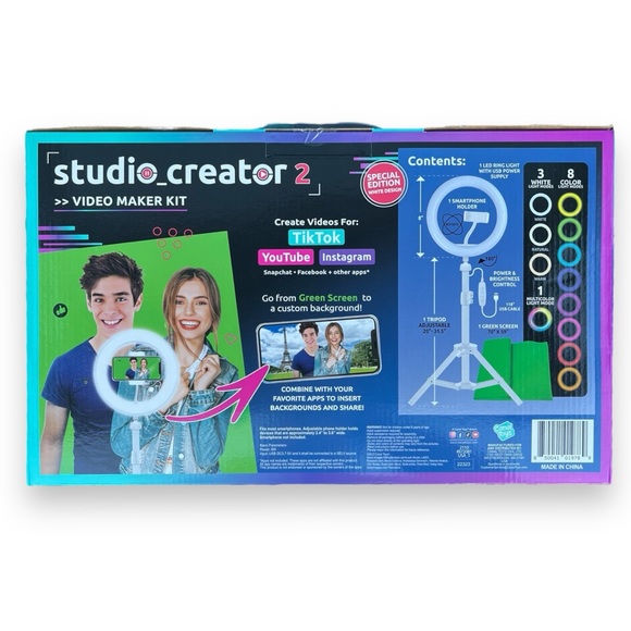 Other | Studio Creator 2 Video Maker Led Ring Light Tripod Phone Holder ...